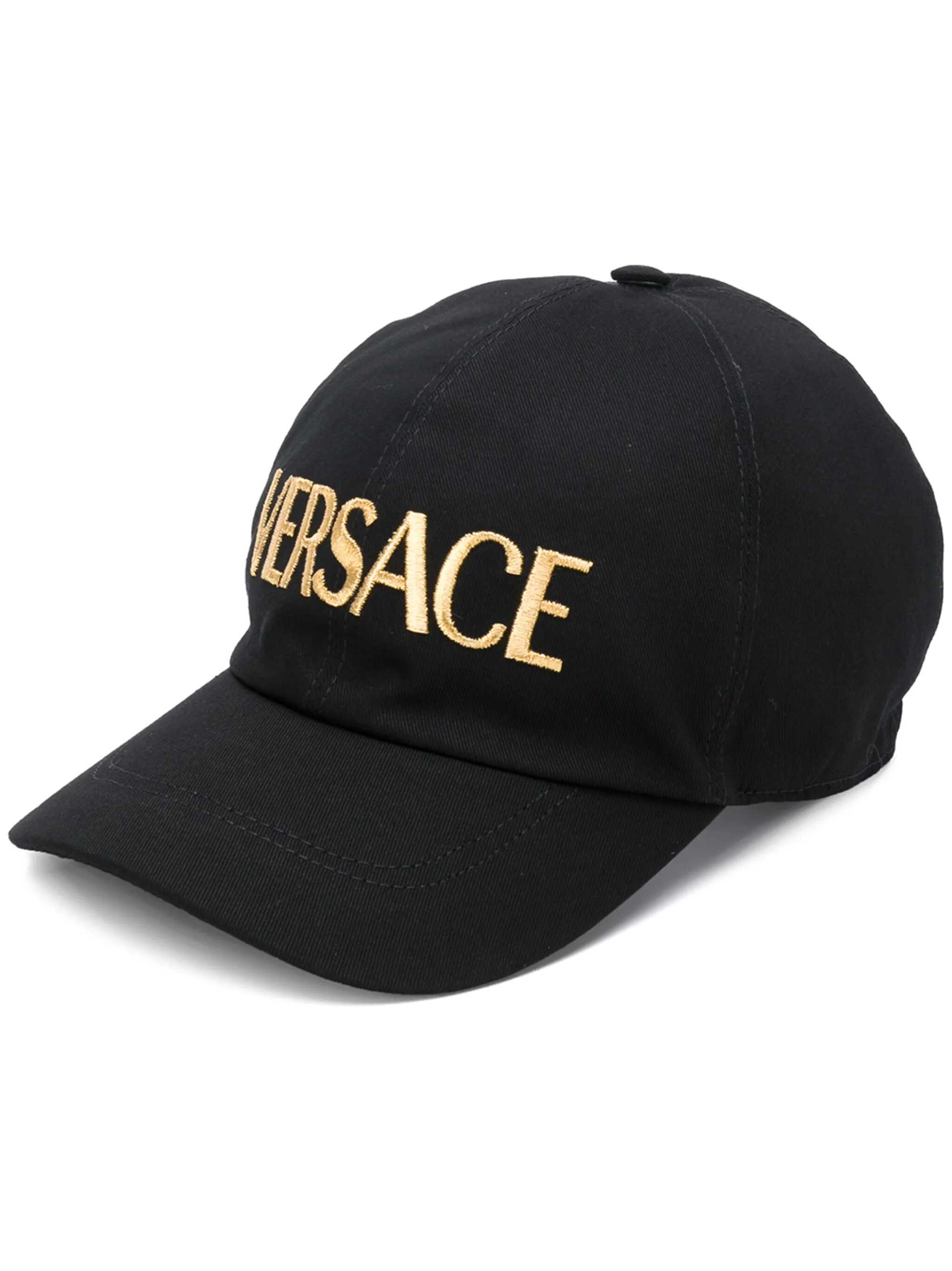 Sepci Versace Versace Logo Embroidery Baseball Cap Black Femei ...