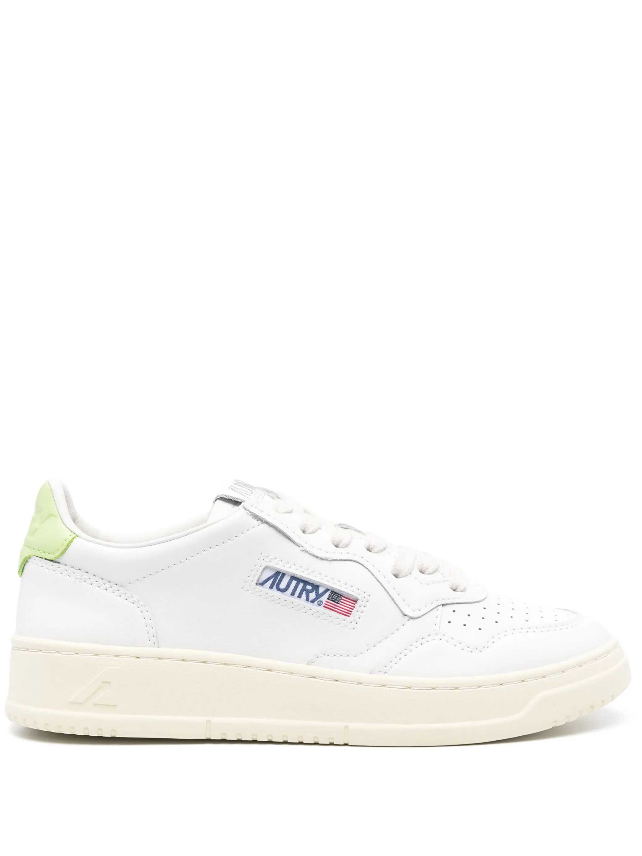 Sneakers AUTRY Autry Green And White Leather Medalist Low Sneakers ...
