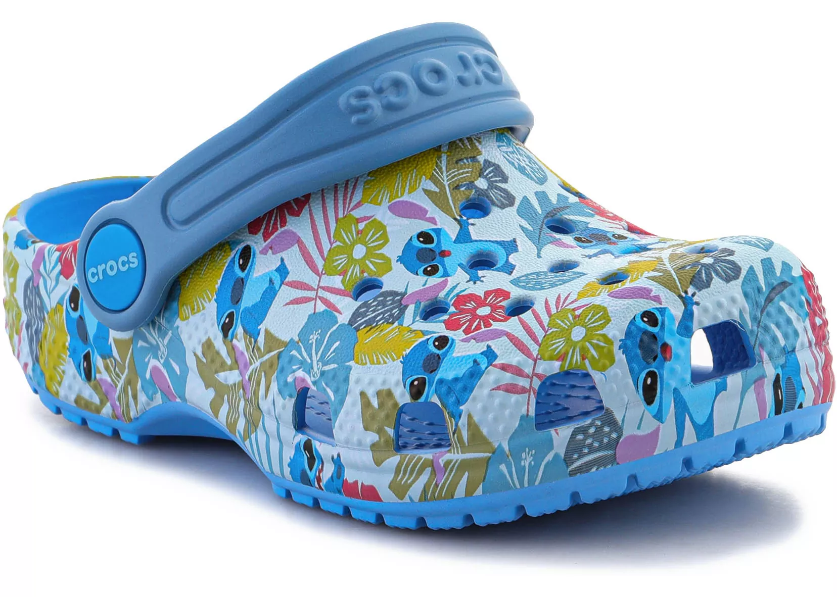 Slapi Crocs Toddlers Disney Stitch Classic Clog Multicolor Baieti ...