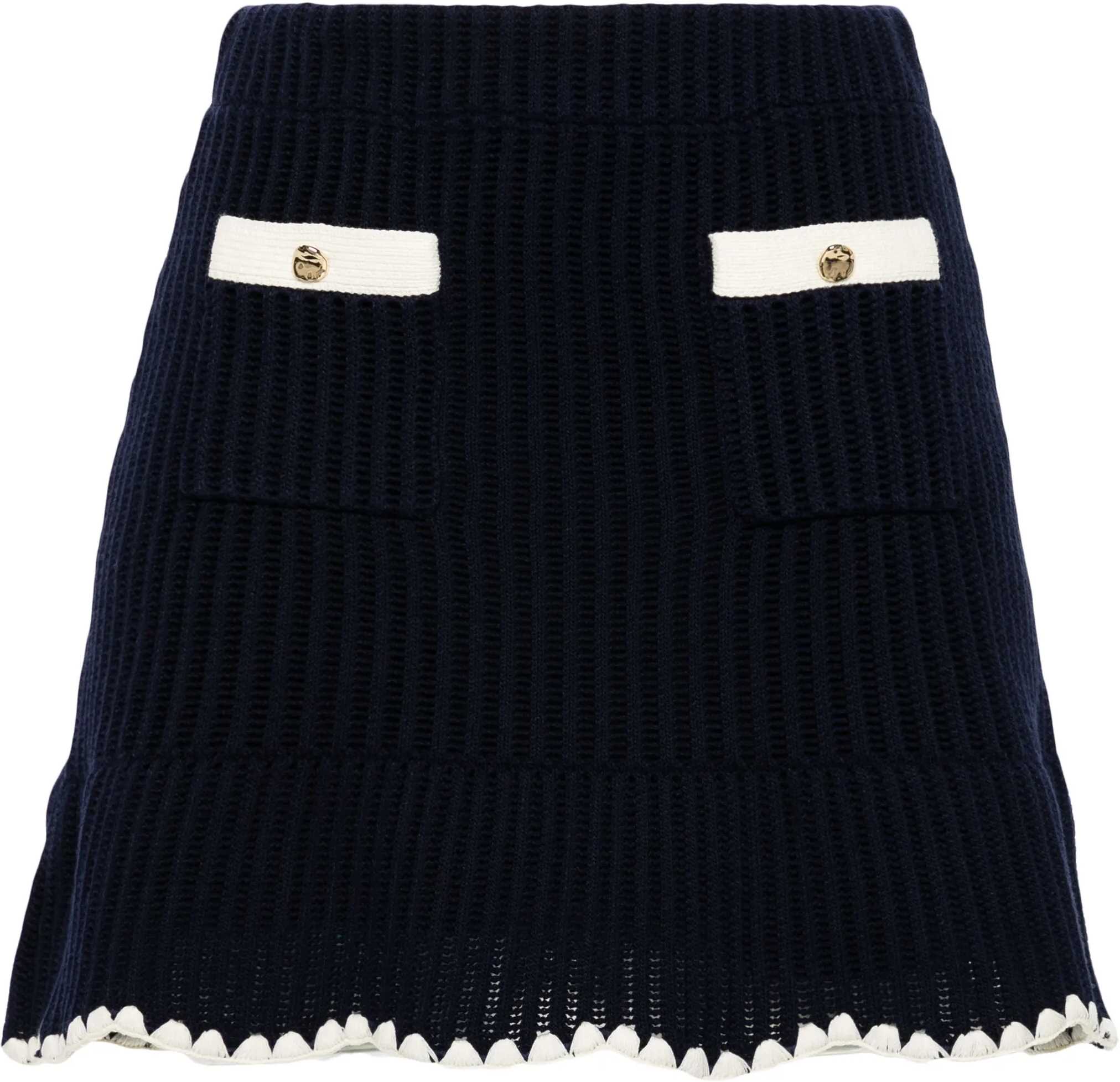 Fuste casual Self-Portrait Mini Skirt BLUE Femei (BM15753929 ...