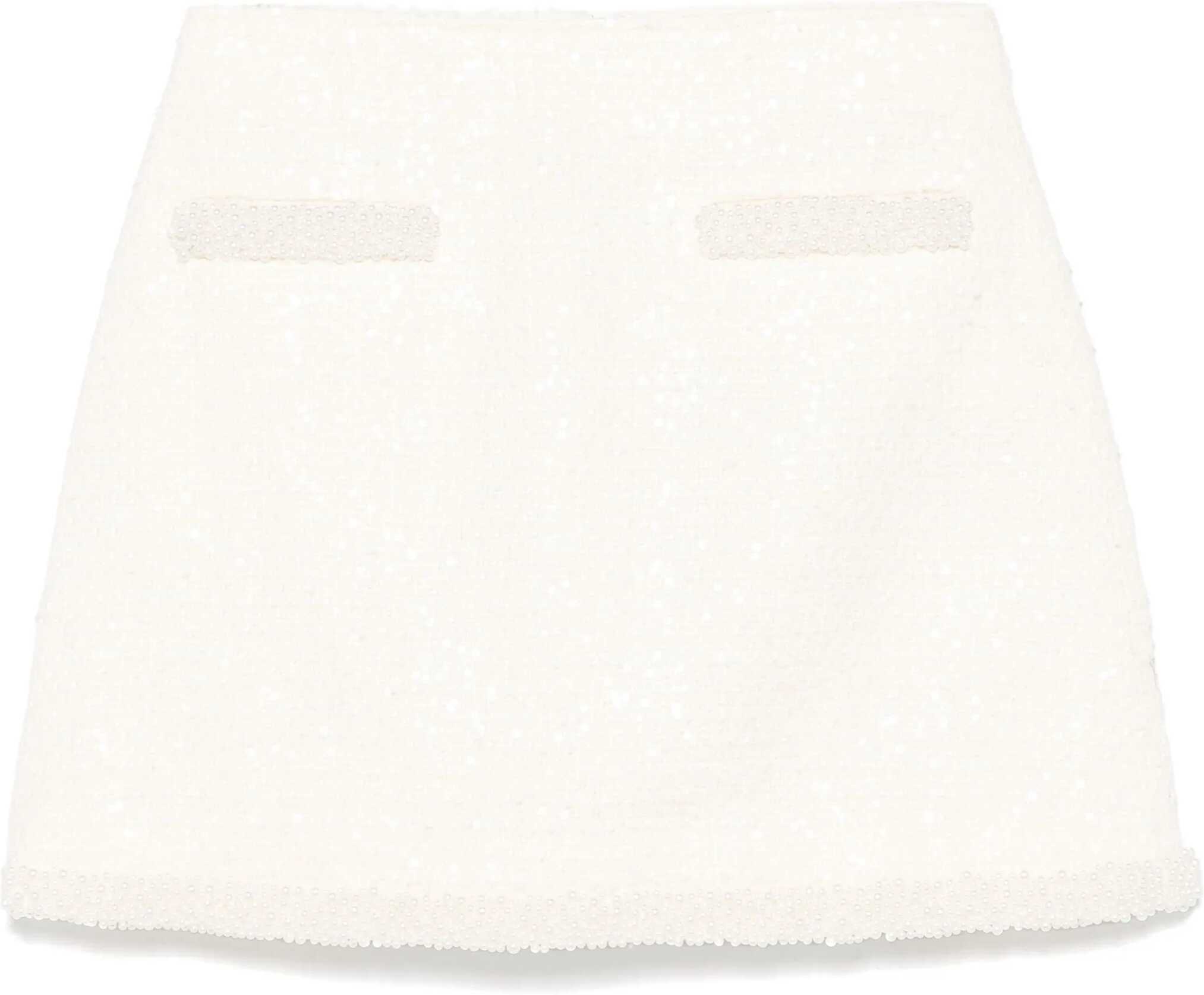 Fuste Self-Portrait Boucl Mini Skirt CREAM Femei (BM16805601 ...