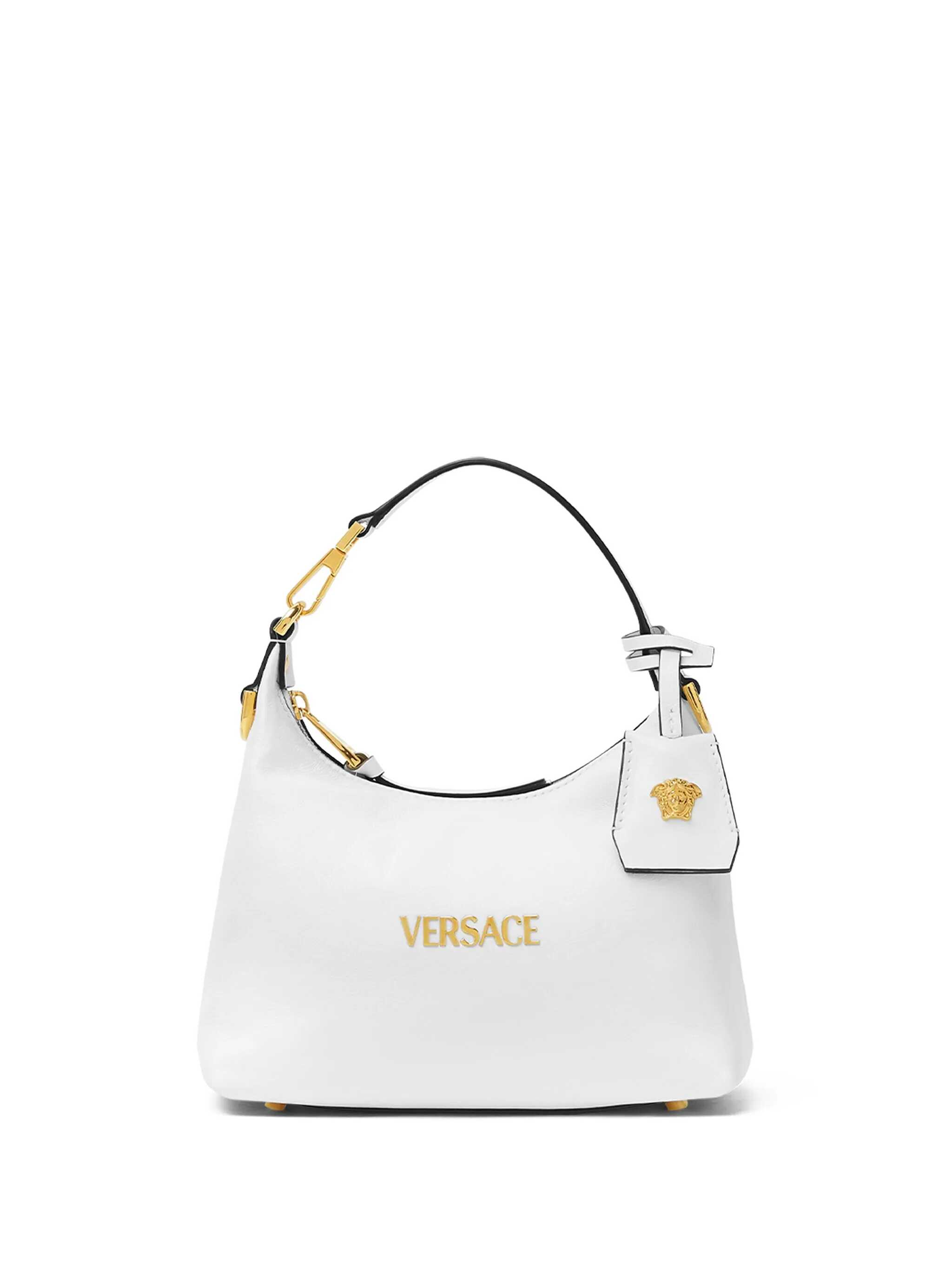 Genti de mana Versace Versace Versace Tag Hobo Bag In Leather With ...