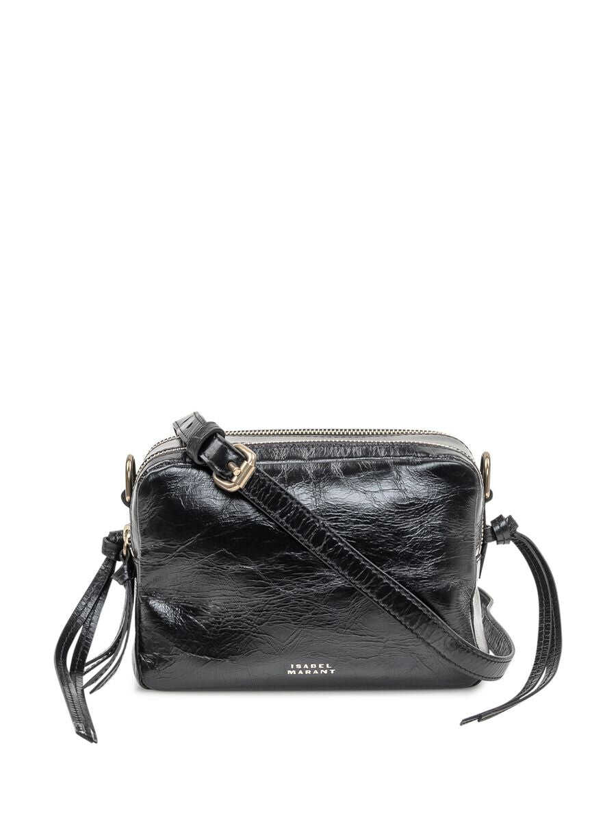 Genti de umar Isabel Marant Isabel Marant Black Leather Wendy Crossbody ...