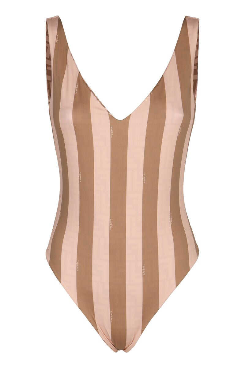 Costume de baie Fendi Fendi Reversible One-Piece Swimsuit PINK Femei ...