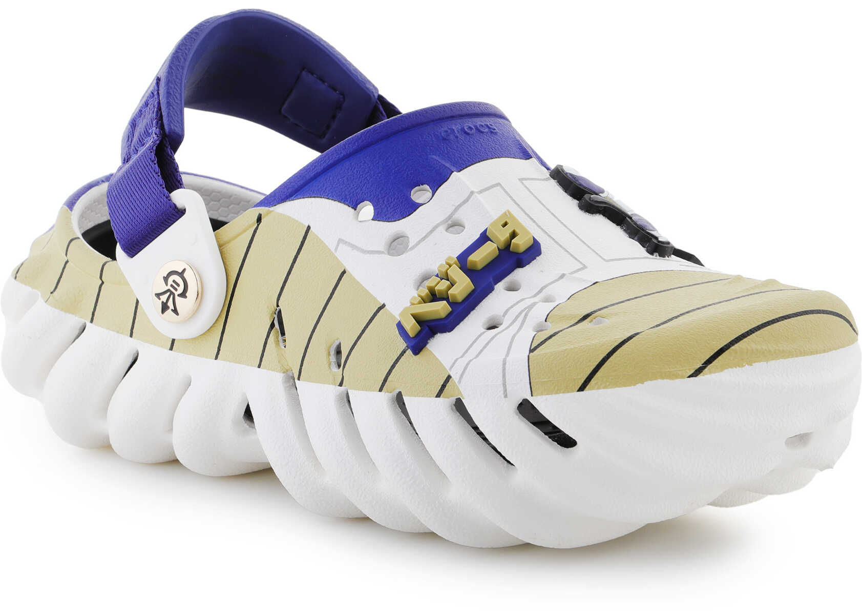 Sandale Crocs Echo Clog K Dragon Ball Z Vegeta Tan/Blue/White ...